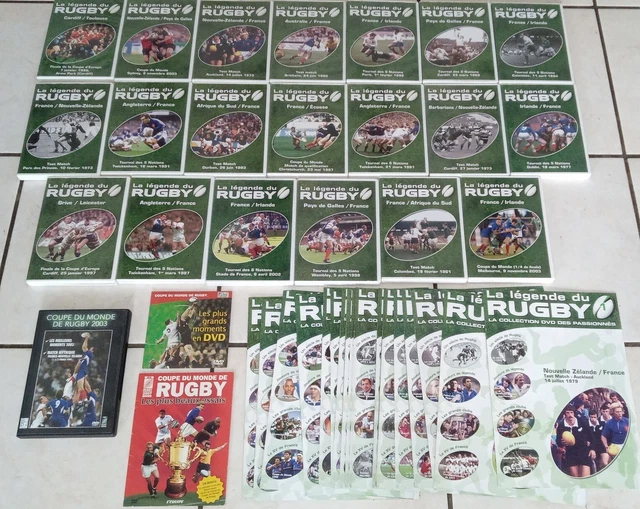 COLLECTION LA LEGENDE Du Rugby 20 Dvd + 20 Fasicules + 3 Dvd De Rugby ...
