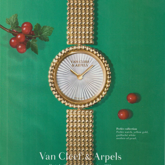 VAN CLEEF & Arpels Print Ad Poster Advertisement Perlee Watch ...