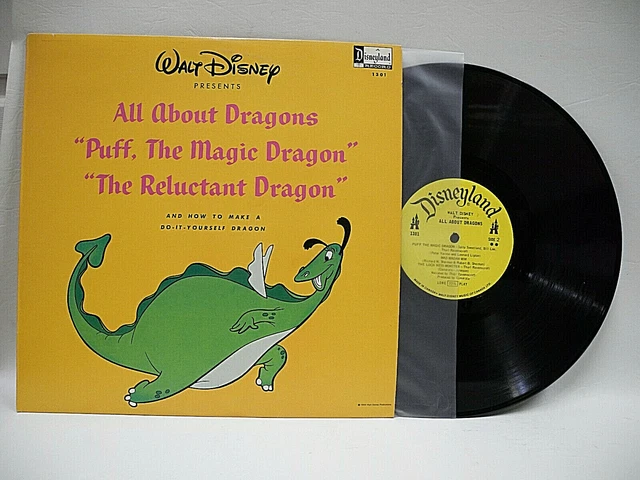 WALT DISNEY PRESENTS - All About Dragons - 1966 Near Mint Canada Vinyl ...