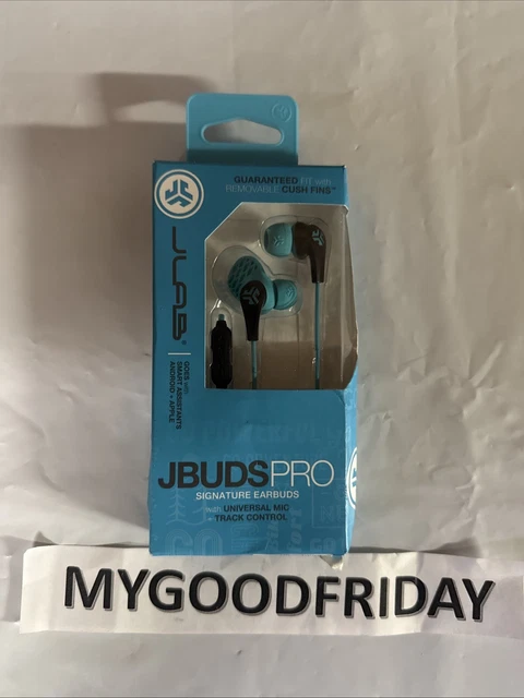 JLAB JBUDS PRO Wireless Signature Earbuds 10hr Playtime Teal/Black ...