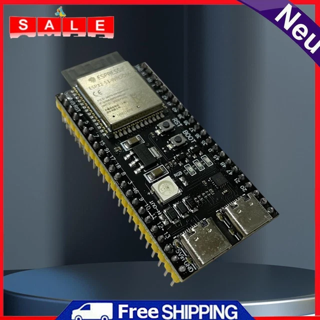 ESP32/ ESP32-S3/ESP32-C3 DEVELOPMENT Board Dual Type-C (N16R8 Welded) EUR 11,27 - PicClick FR