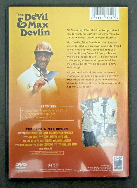 DISNEY'S THE DEVIL & Max Devlin DVD Anchor Bay Bill Cosby Elliott Gould ...