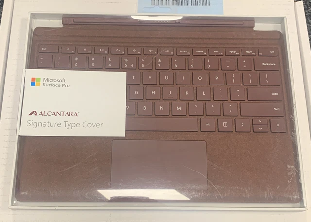 MICROSOFT SURFACE PRO Type Cover Alcantara Burgundy International ...