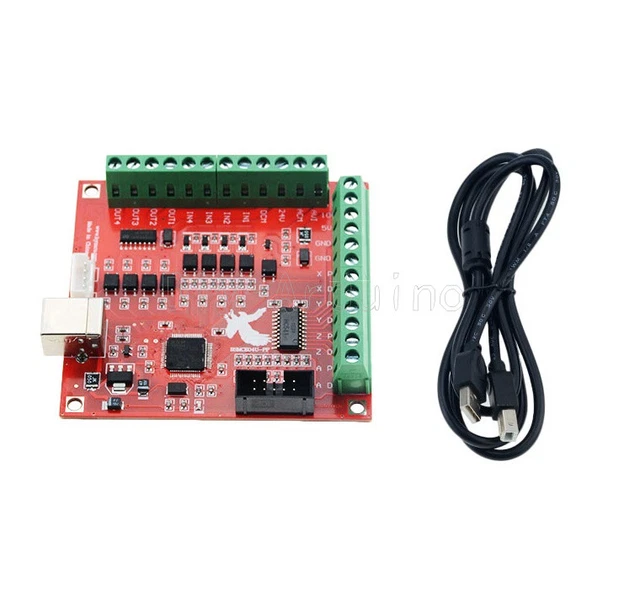 USB MACH3 100KHZ Breakout Board 4 Axis Interface Driver Motion ...