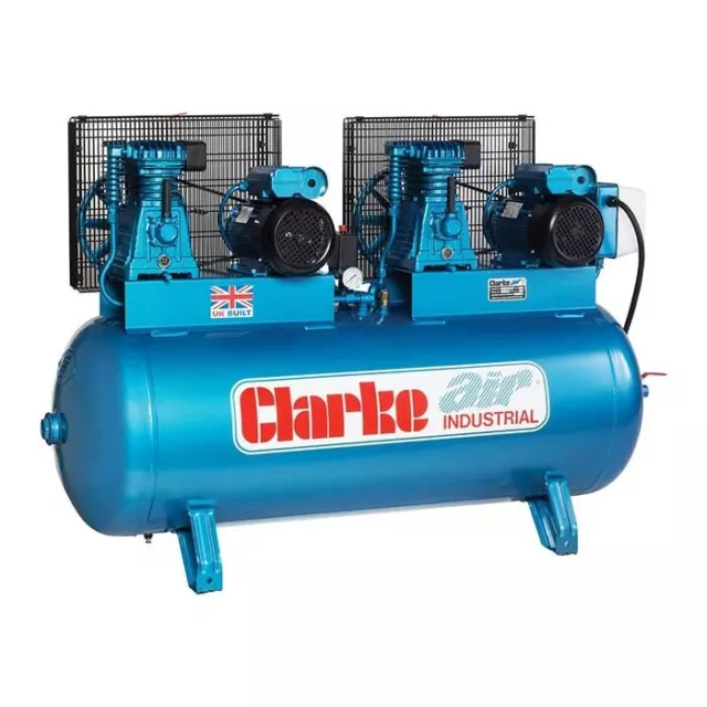 CLARKE ELECTRIC OIL-LUBRICATED Industrial Air Compressor - 36CFM 270L ...