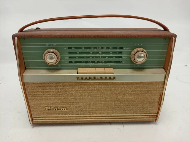 RARE VINTAGE PAM Transistor Radio, Retro Collectible - Preowned ...