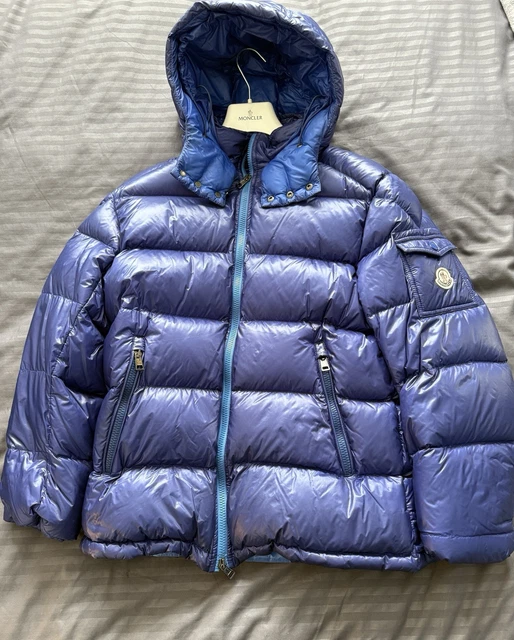 MONCLER BLUE MARQUE Giubbotto Puffer Jacket Size 4 £363.68 - PicClick UK