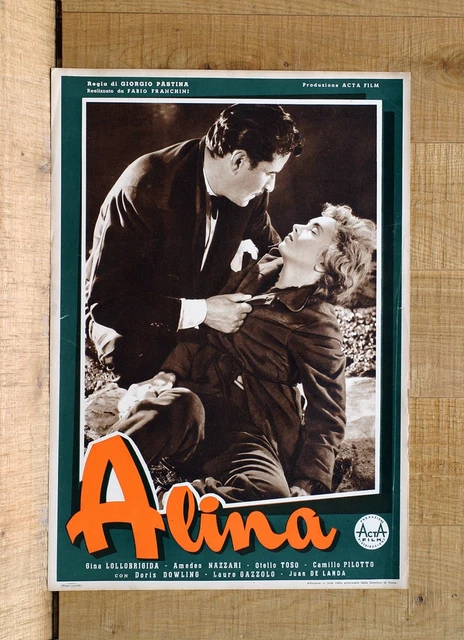 ALINA FOTOBUSTA POSTER Amedeo Nazzari Lollobrigida Pàstina Dowling ...