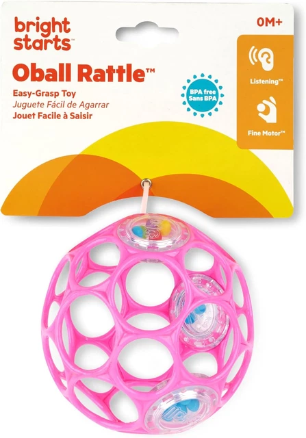 BABY EASY GRASP Rattle Ball BPA Free Newborn Infant Toy Pink 4 Inch $12 ...