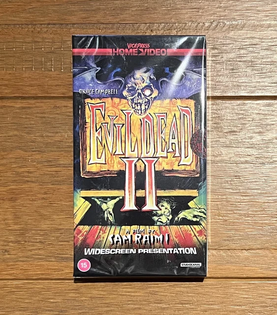 SAM RAIMI EVIL Dead II Limited Edition Slip Case PAL VHS Vice Press ...