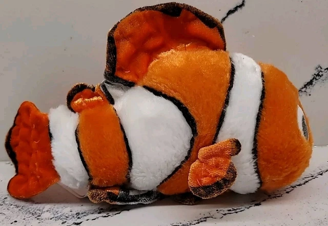 GENUINE DISNEY STORE Finding Nemo Plush 9" Orange Clown Fish Stuffed ...