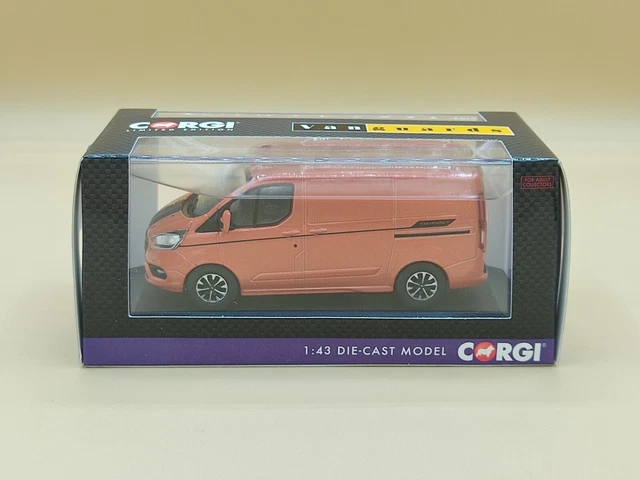 1/43 FORD TRANSIT Custom 310 Sport "RHD" Orange 2018 Corgi Vanguards ...
