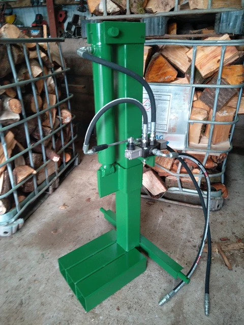 LOG SPLITTER TRACTOR mounted hydraulic power pack digger 10 ton £580.00 ...