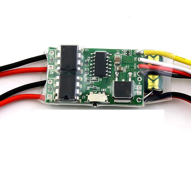 TWO-WAY BIDIRECTIONAL BRUSHED ESC For Boat Tank Model Cars 2S/3S Li ...