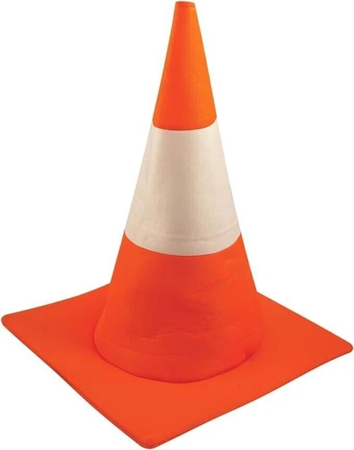 TRAFFIC CONE ORANGE Hat Adult Road Safety Stag Night Halloween Fancy ...