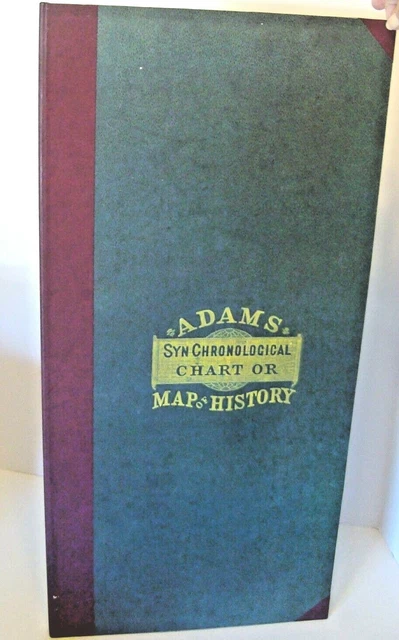 ADAMS SYN CHRONOLOGICAL Chart or Map of History - 4th Printing of 1878 ...