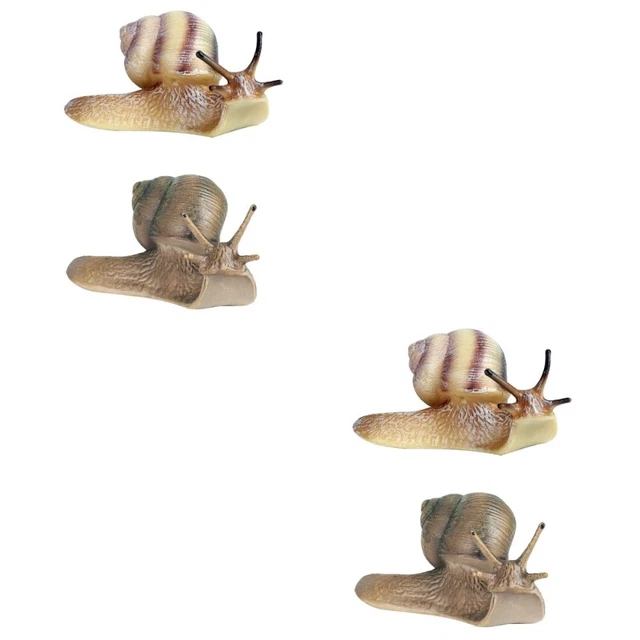 2 COUNT FIGURINES D'escargots En Résine Mini Réservoir Sable D'aquarium Enfant EUR 23,28 ...