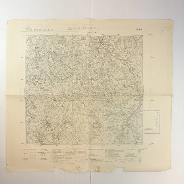 CARTINA GEOGRAFICA, CARTINA militare - Limone Piemonte - Cuneo ...