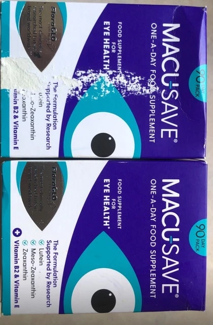MACUSAVE EYE SUPPLEMENT - 90 Capsule 2 pack 180 capsules £45.00 ...