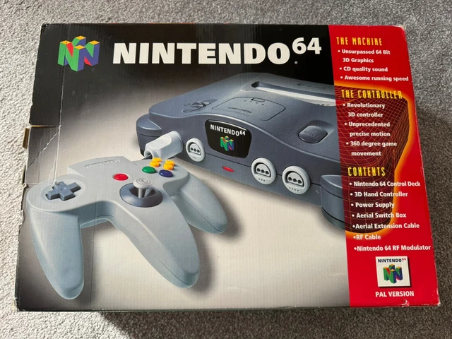 NINTENDO 64 PAL Console Boxed including Controller & Paperwork £125.00 ...