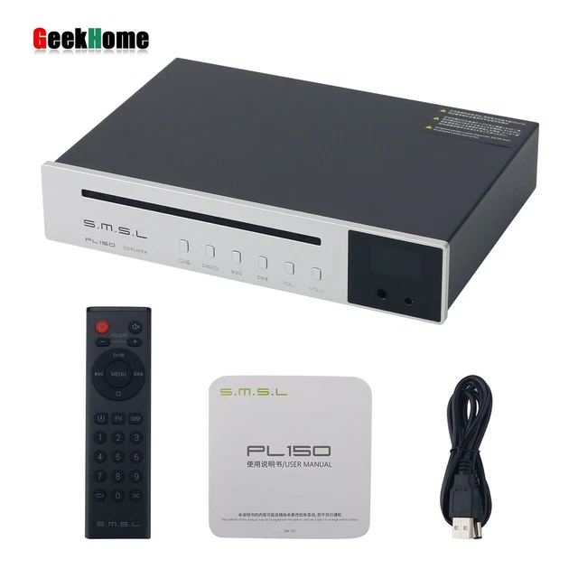 SMSL PL150 HIFI Stereo Lossless CD Player Built-in CS43198 Decoding ...