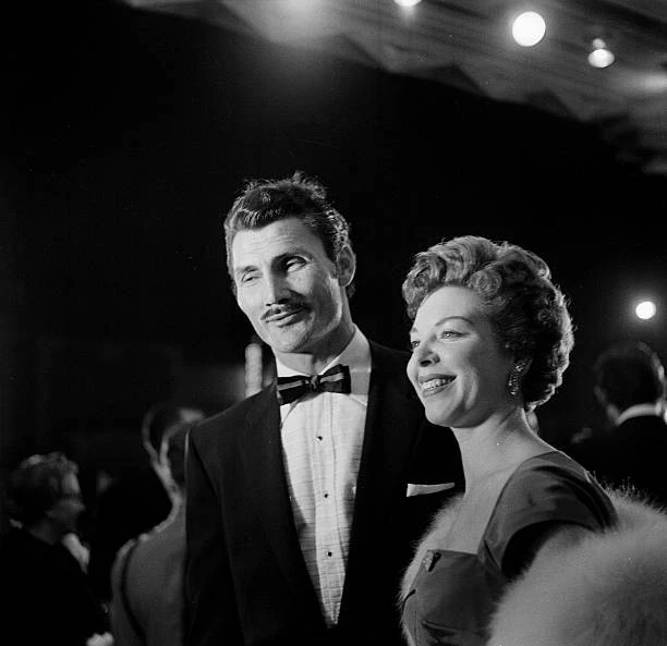 ACTOR JACK PALANCE And His Wife Virginia Baker 1 Old Movie Photo EUR 5 ...