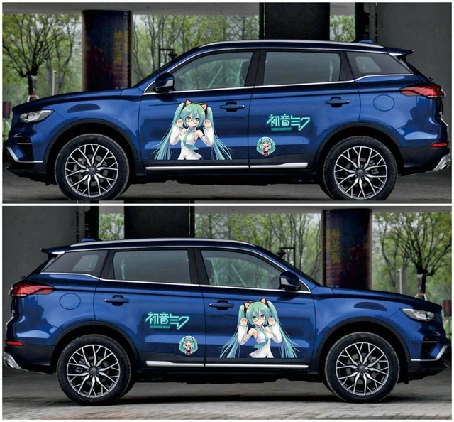 ANIME ITASHA HATSUNE Miku car side sitcker car door sticker wrap fit ...