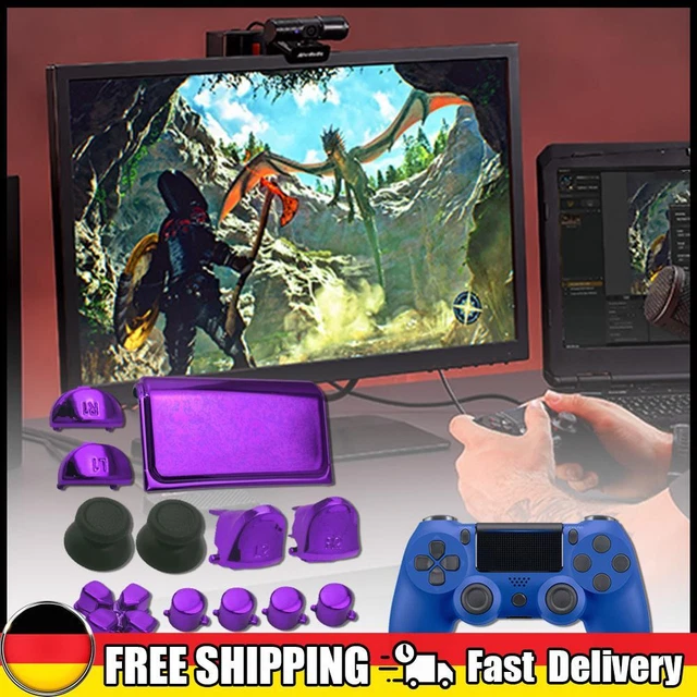 FULL SET BUTTONS ABXY Buttons Replace Kit for PS4 Slim Game Controller ...