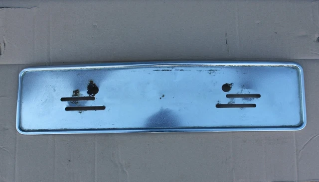 GENUINE MERCEDES-BENZ MB W123 Front Bumper License Plate Holder Frame ...