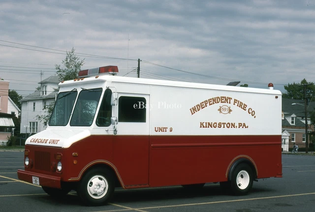 FIRE APPARATUS SLIDE- Kingston, PA Independent Fire Company Unit 9 Step ...