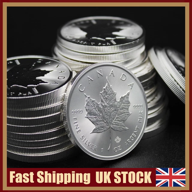 2025 CANADIAN MAPLE Leaf Silver Coin 1 oz Bullion Series Collectible ...