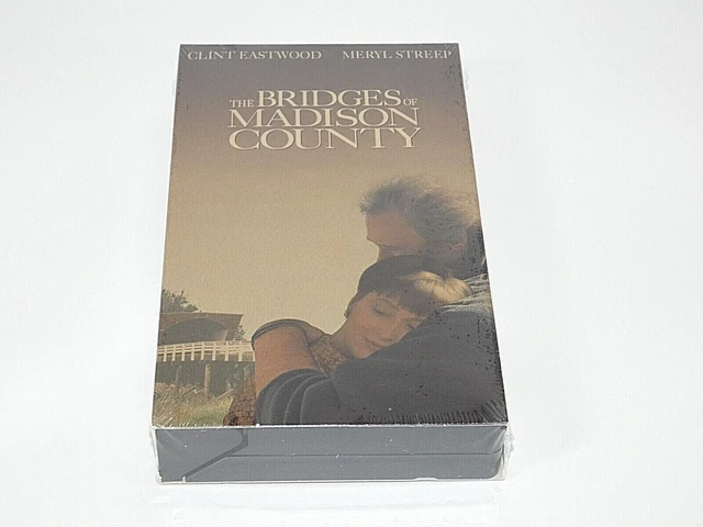 THE BRIDGES OF Madison County VHS Tape Clint Eastwood Meryl Streep NEW ...