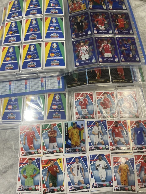 TOPPS MATCH ATTAX Euro Germany 2024 - 100 Cards No Duplicates Surprise ...