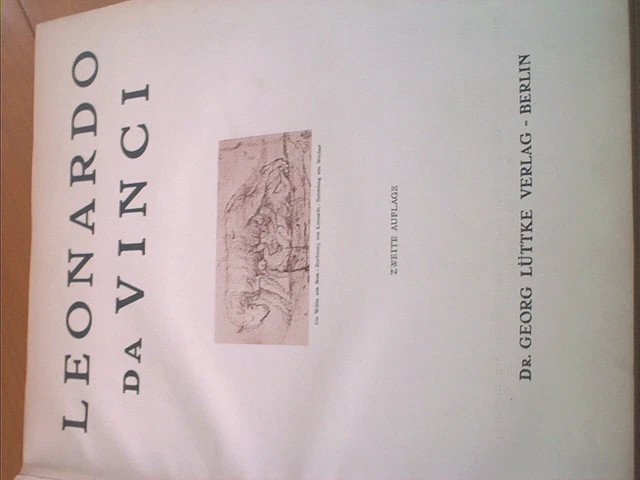 BUCH LEONARDO DA VINCI Großformat 41 x 35cm Georg Lüttke Verlag Berlin ...