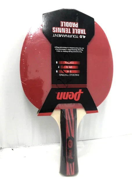 PENN 4.0 TOURNAMENT TABLE TENNIS PADDLE |Spin-8 Speed-7 Control-8 PLAY ...