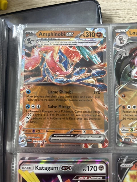 CARTE POKÉMON AMPHINOBI EX 106/167 EV06 Mascarade Crépusculaire TWM FR ...