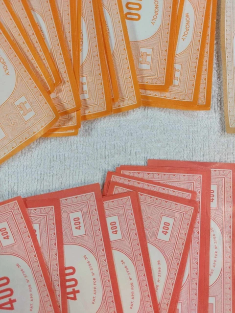 MONOPOLY - 135 Scheine Spielgeld Geldscheine Ersatzgeld - alle Werte ...