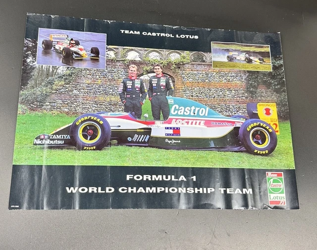 CASTROL F1 POSTER - Lotus Formula 1 World Championship Team - Original ...