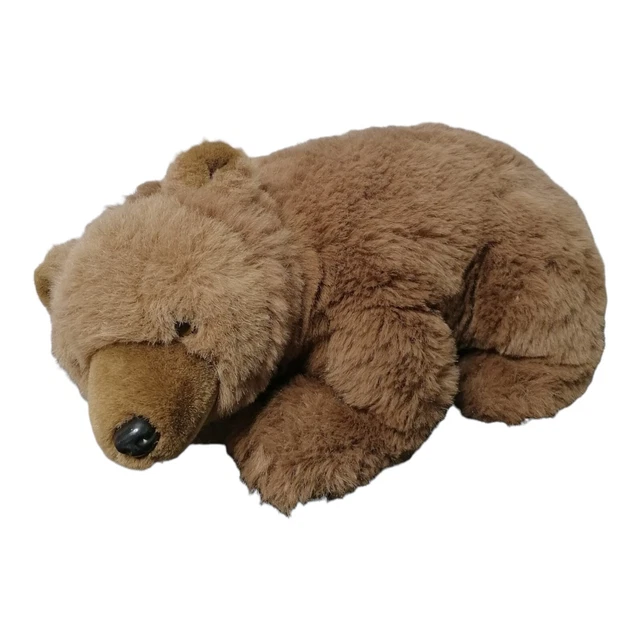 BEAR PLUSH TOY Standing Life Like Teddy Firm Stuffed Grizzly Bear Soft ...