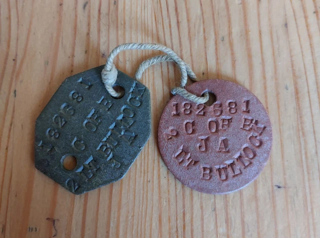 GENUINE WW2 BRITISH Officers Dog Tags, 2nd Lieutenant £30.00 - PicClick UK