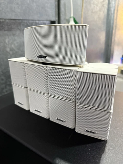 BOSE JEWEL CUBES White With Speaker Cables £195.11 - PicClick UK