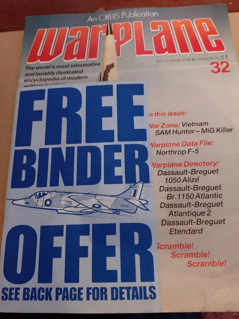 WARPLANE ORBIS MAGAZINE Issue 32 Northrop F-5 cutaway drawing & poster ...