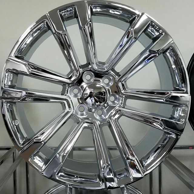 22& INCH CHROME Replica G10 Rims Wheels Split 6 328 24 26 GMC Yukon EUR ...