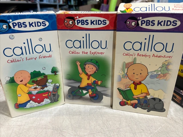 VHS CAILLOU - Caillous Reading Adventures, Caillou the Explore, Furry ...