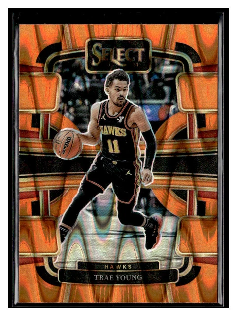 2023-24 PANINI SELECT #43 Trae Young Concourse Orange Tectonique Prizm Hawks EUR 1,67 - PicClick FR