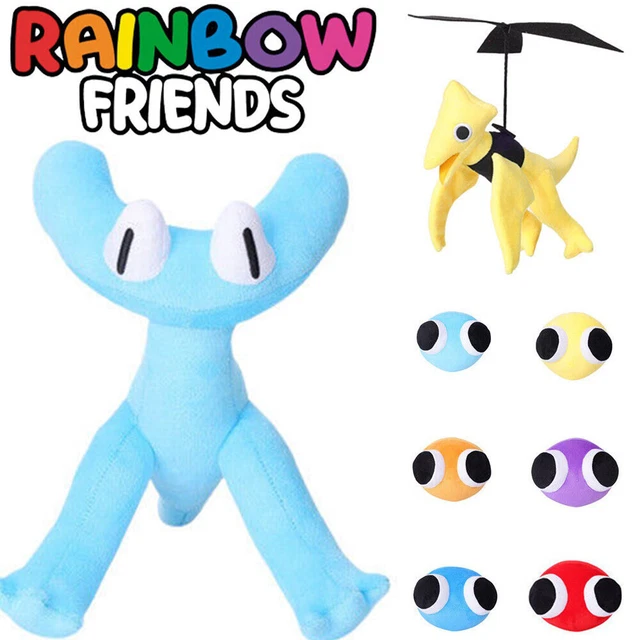 RAINBOW FRIENDS CHAPTER 2 Cyan Plush Toy Yellow Friend Soft Stuffed ...