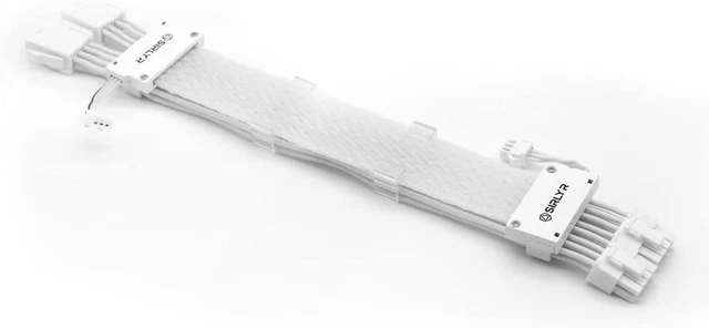 RGB PSU CABLES,FULL White ARGB GPU Power Supply Cable 2*8(6+2) Pin,Str ...