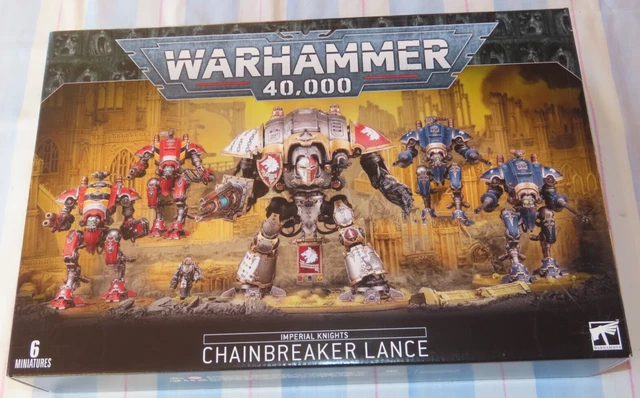 WARHAMMER 40K IMPERIAL Knights Chainbreaker Lance Boxed Army Set Games ...