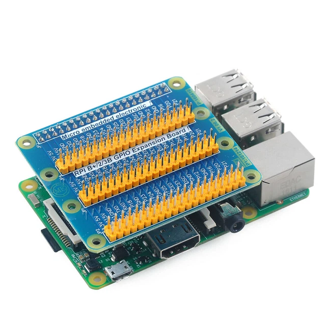 3 GPIO PORTS Multifunction Extended RPI B+/2B/3B+/4B GPIO Expansion PCB ...