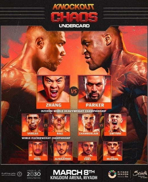 ANTHONY JOSHUA VS Francis Ngannou (Knockout Chaos) poster 2 - glossy A4 ...